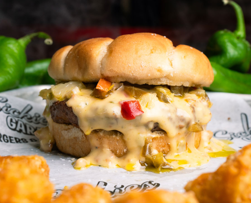 Hatch Green Chile Queso – Sickies Garage Burgers & Brews
